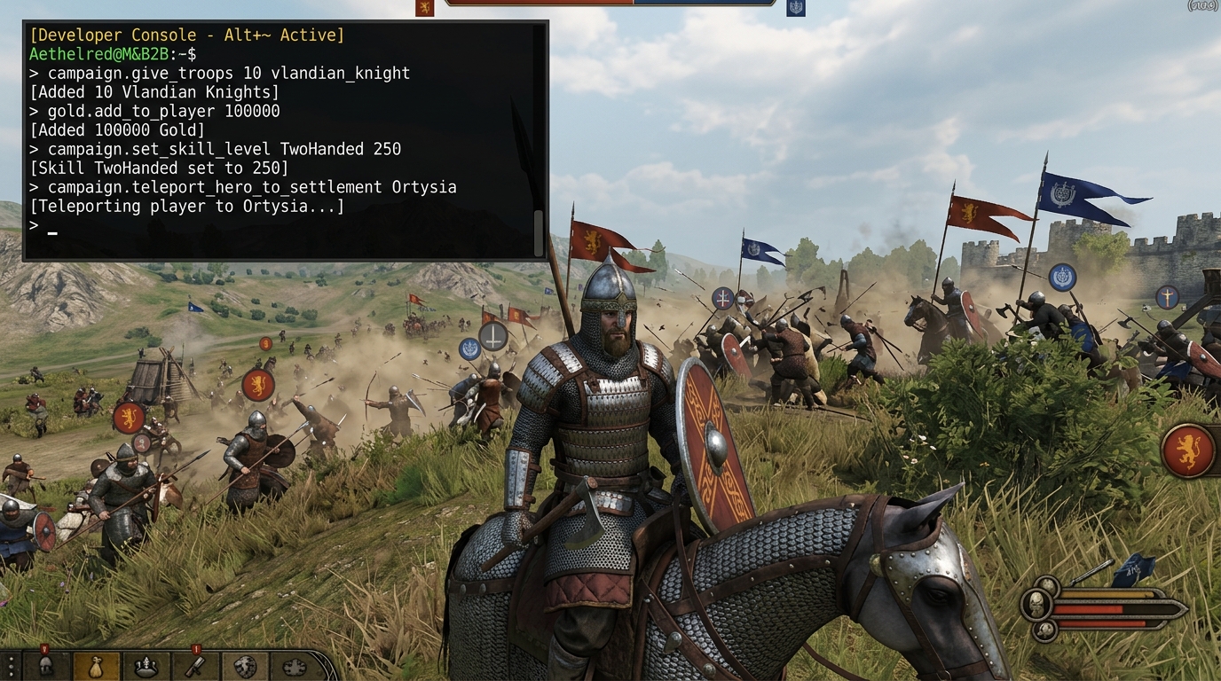 All Console Commands & Cheats in Mount & Blade 2: Bannerlord ...