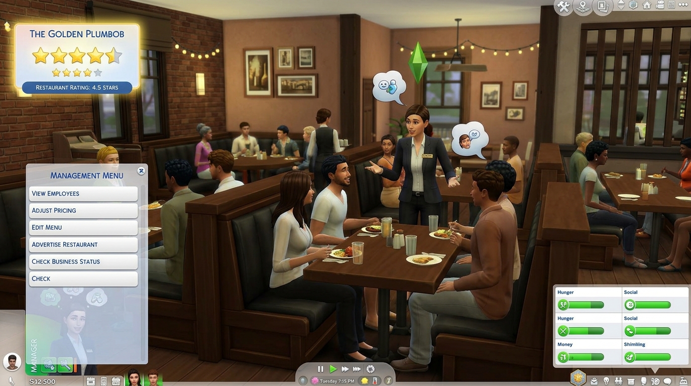 The Sims 4 Restaurant Perk Point Cheats — GamesRead.com