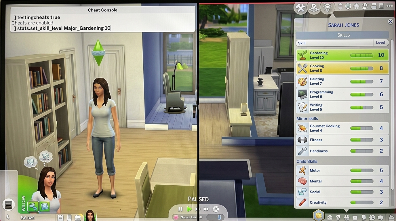 The Sims 4: All Skill Cheats Complete List — GamesRead.com